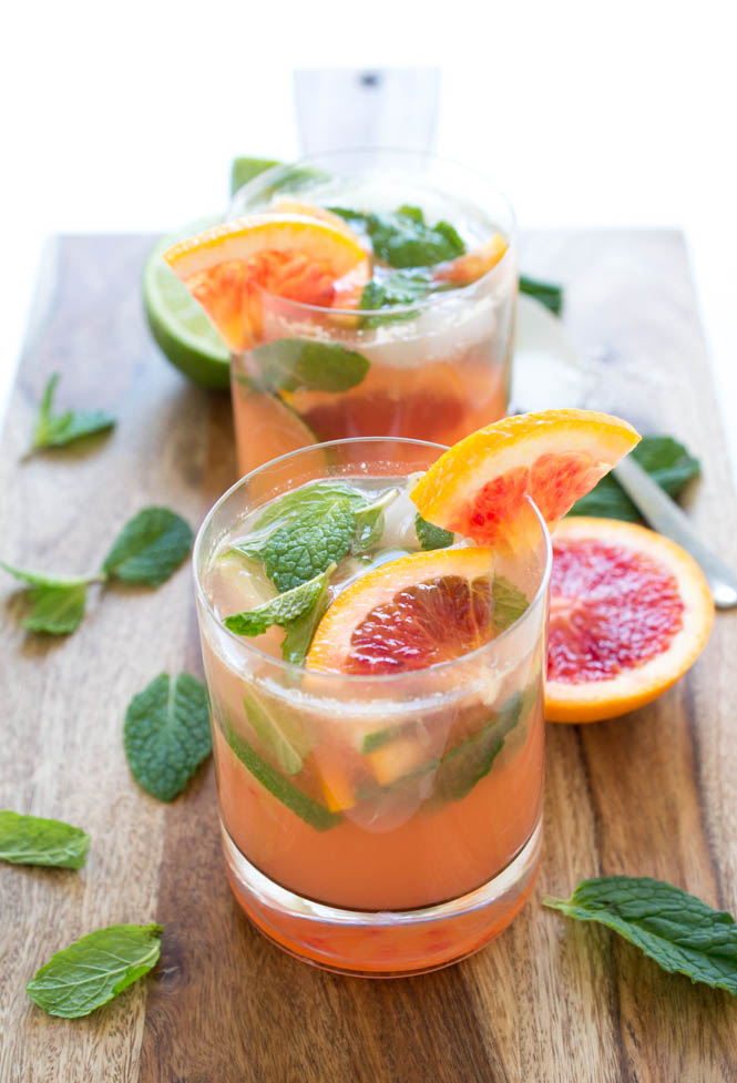 Easy Blood Orange Mojito 6 Ingredients Chef Savvy