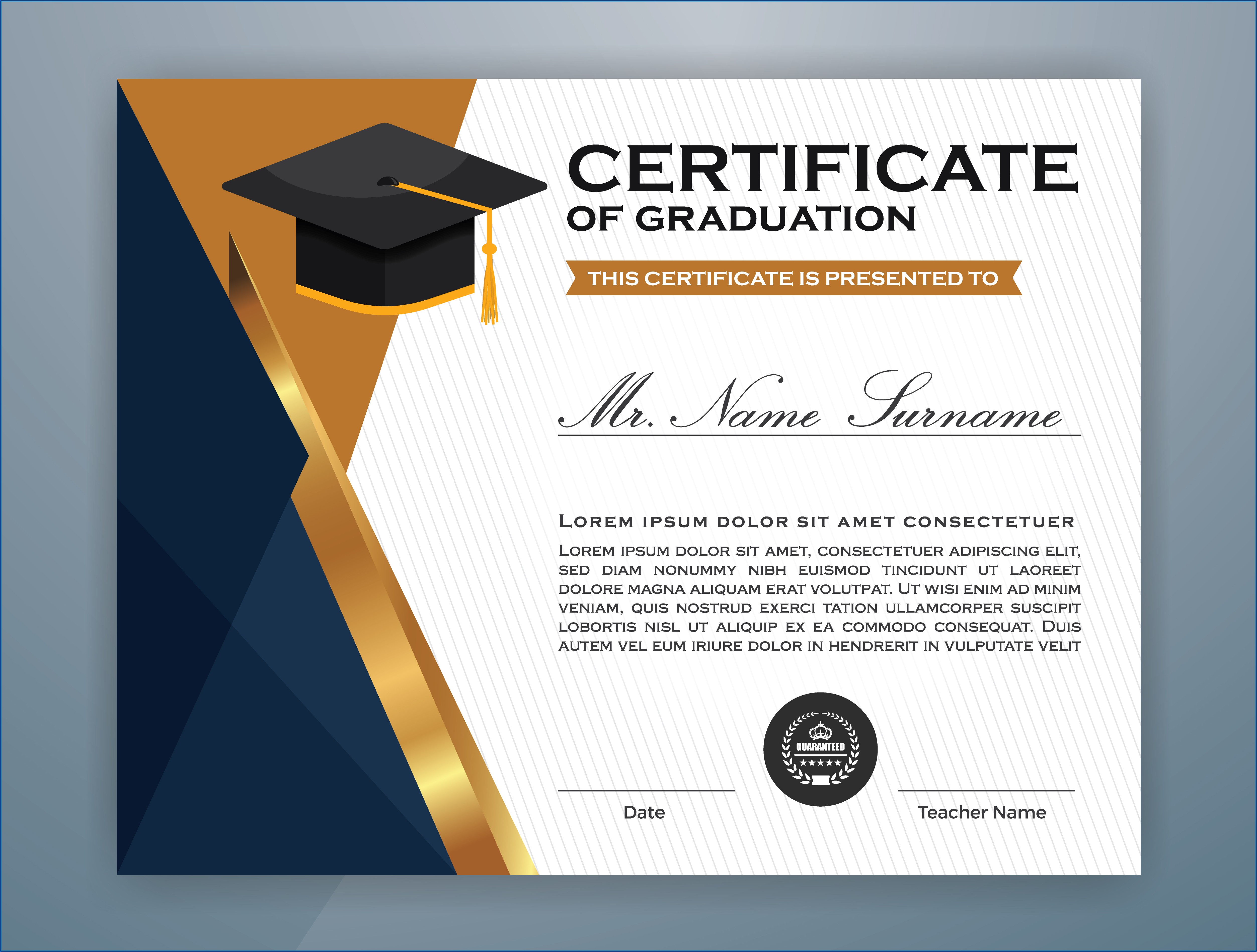 Graduation Diploma Template Deped Template 1 Resume Examples