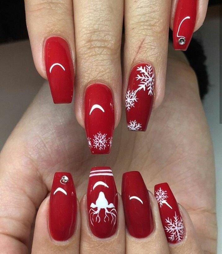 More Christmas Acrylic Nail Designs Christmas Photos