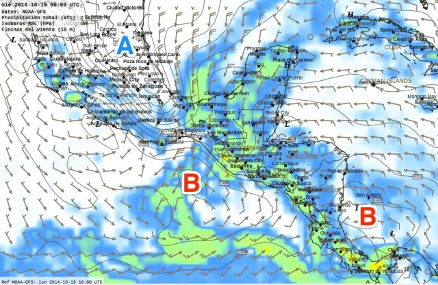 Interacción De Frente Frío Con Baja Presión Incrementará Lluvias En