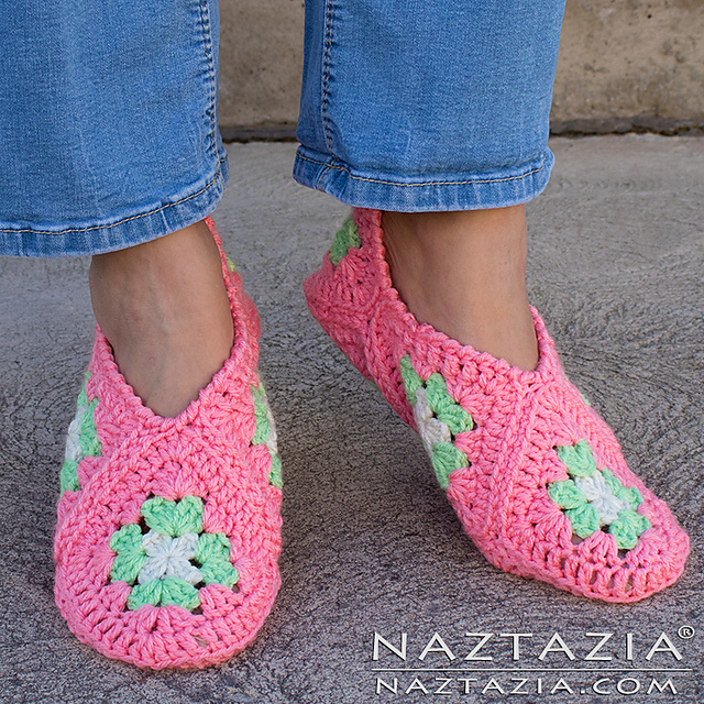 Granny Square Slipper Pattern Amigurume