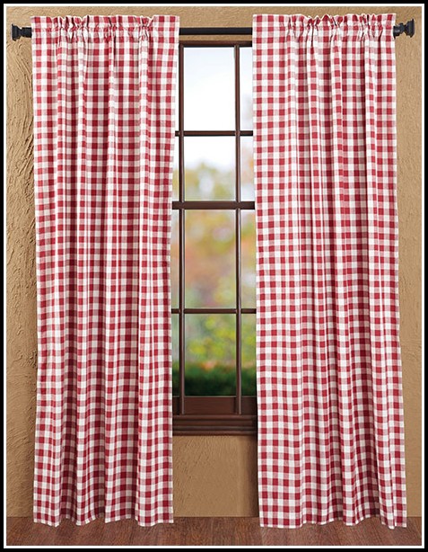 Red And Tan Kitchen Curtains Curtains Home Design Ideas