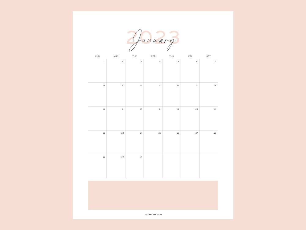 Cute January 2024 Calendar Calendar Printables