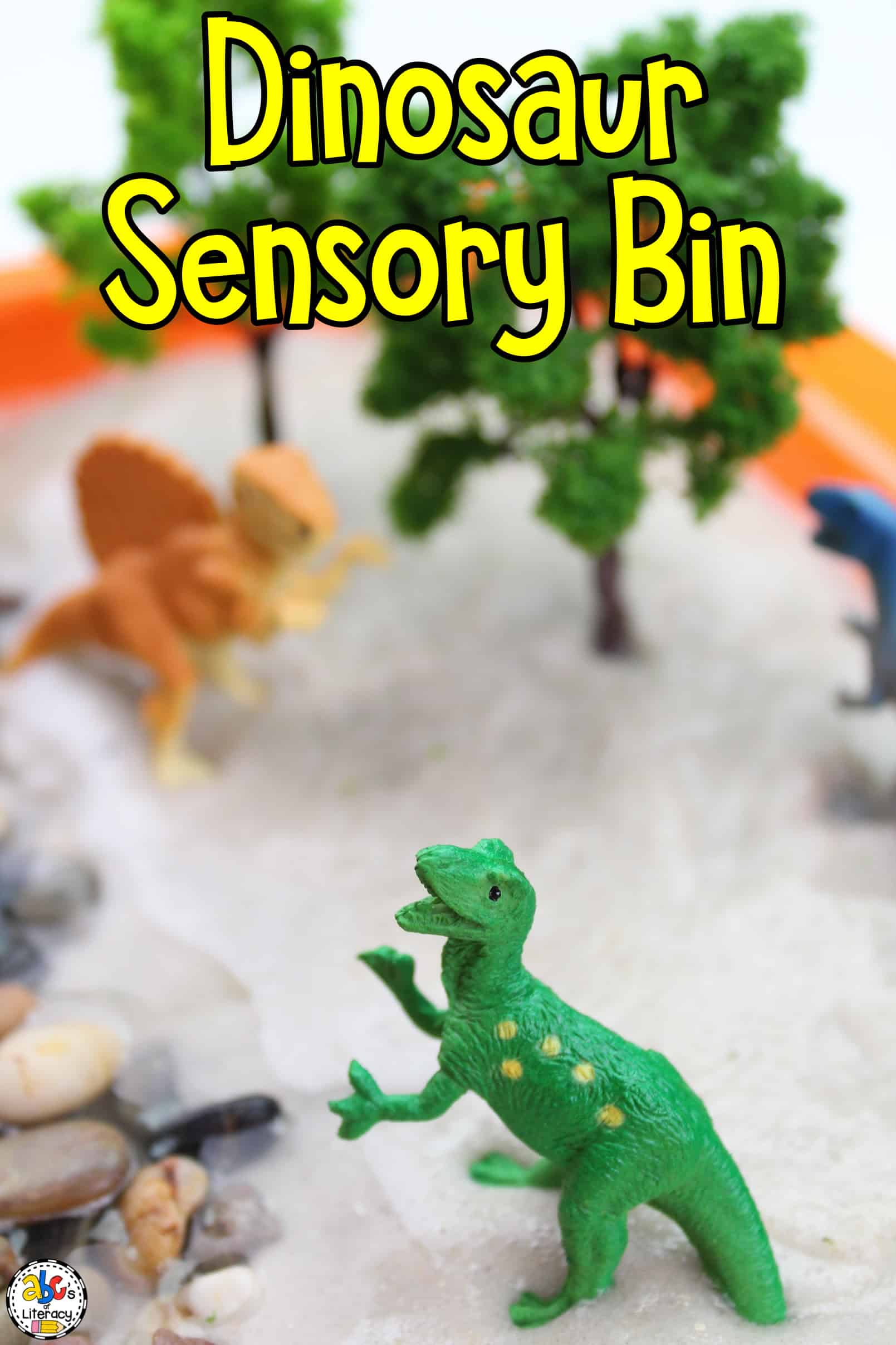 Dinosaur Sensory Bin Idea For Hands On Learning