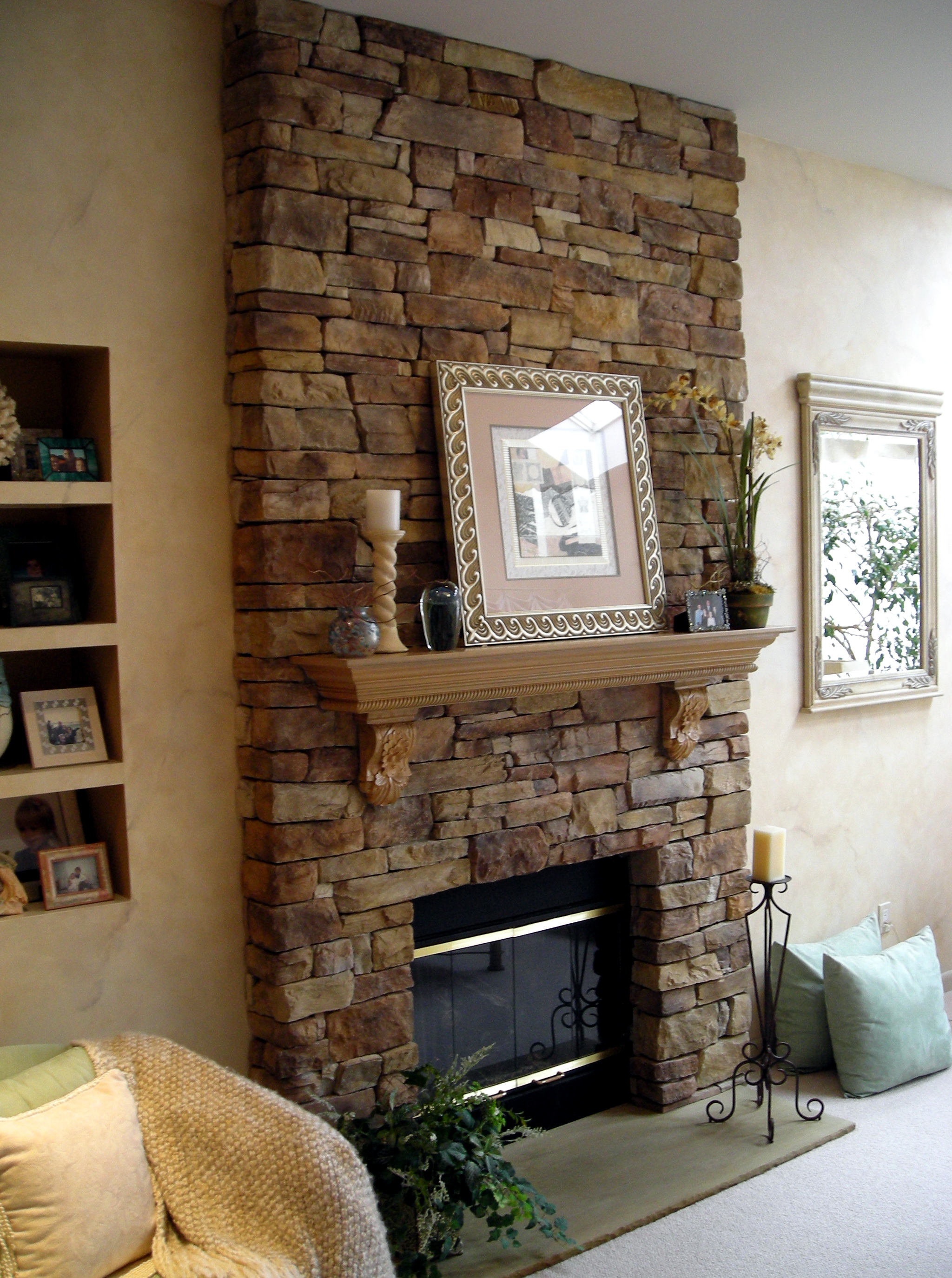 Fireplace Stone Veneer Modern Home Design Ideas