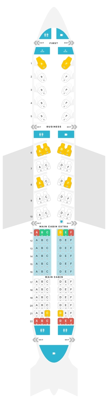 Frontier Airlines Seating Chart Airbus A321 Elcho Table