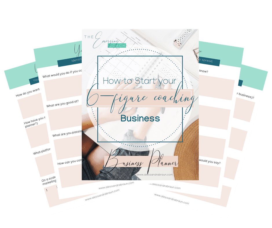 How To Start Your 6 Figure Coaching Business Coach Business Planner