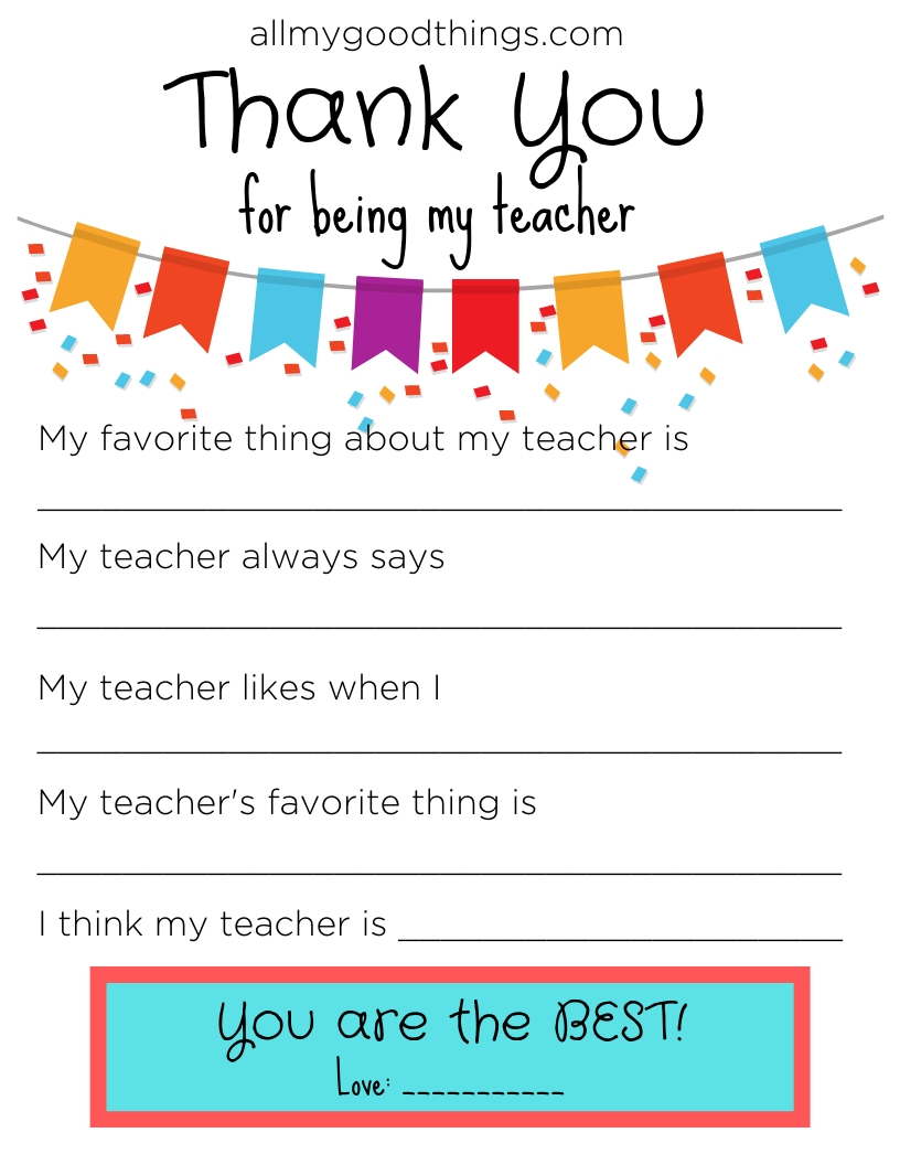 Free Printable Teacher Appreciation Cards To Color Hot Sex Picture