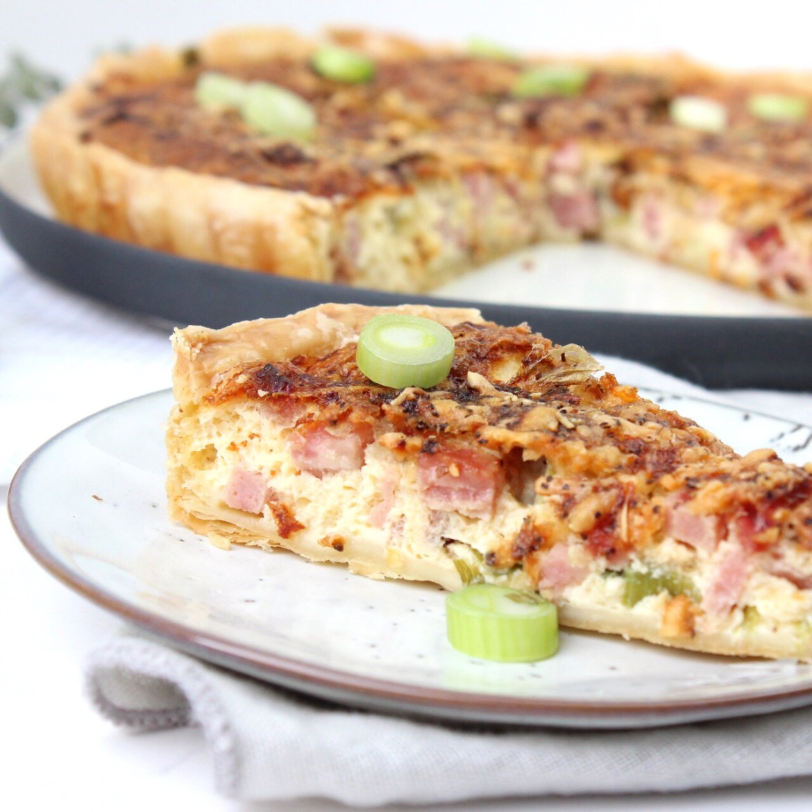 Quiche Lorraine Met Ham En Lente Ui