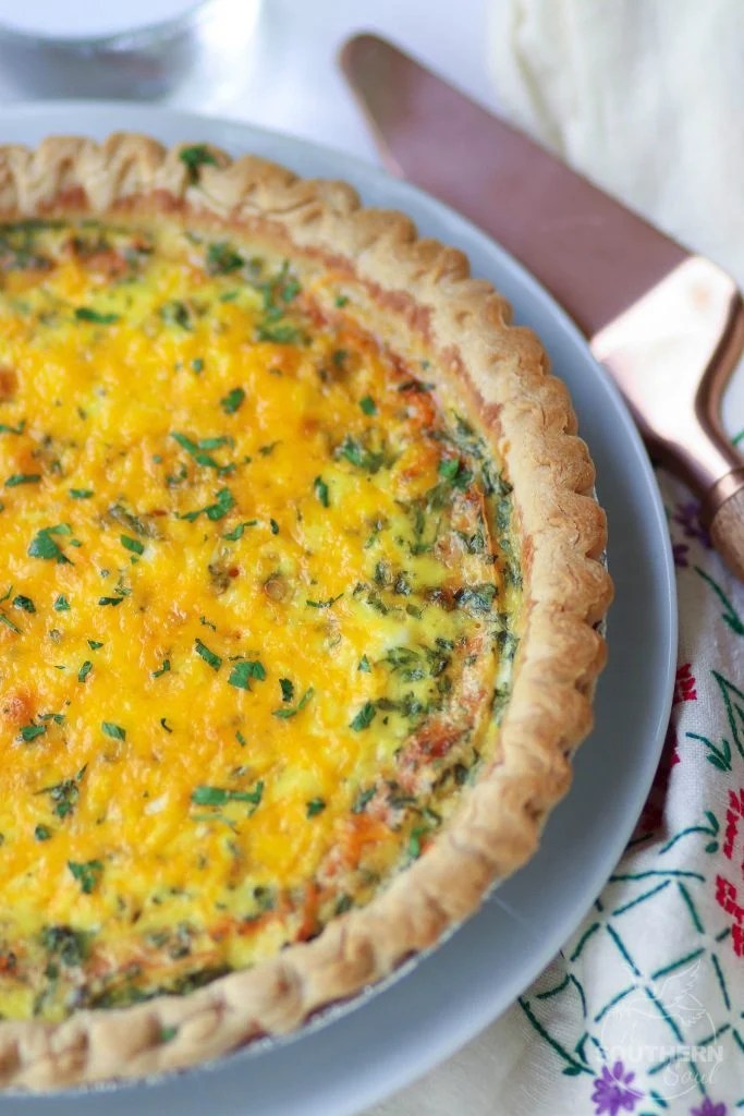 Three Cheese Quiche A Southern Soul