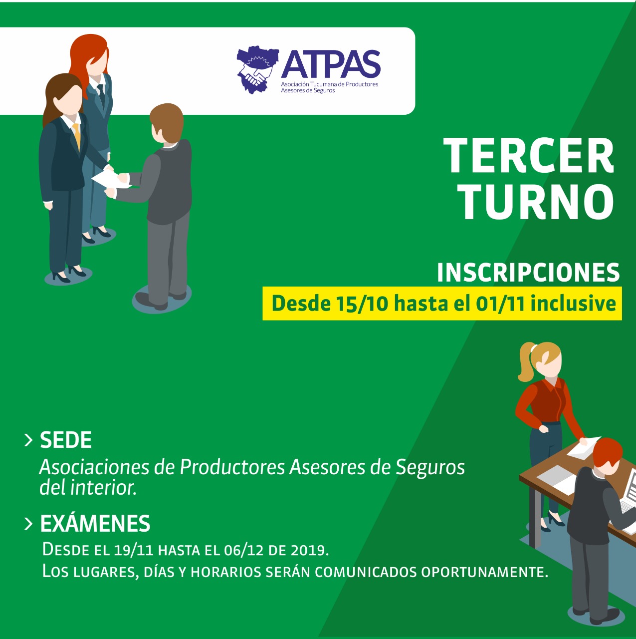 Tercer Turno De Examen Para Pas — Atpas Asociación Tucumana De