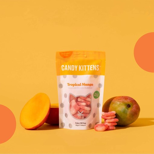 Candy Kittens Tropical Mango Gourmet Sweets 54g Bin Essa Kuwait