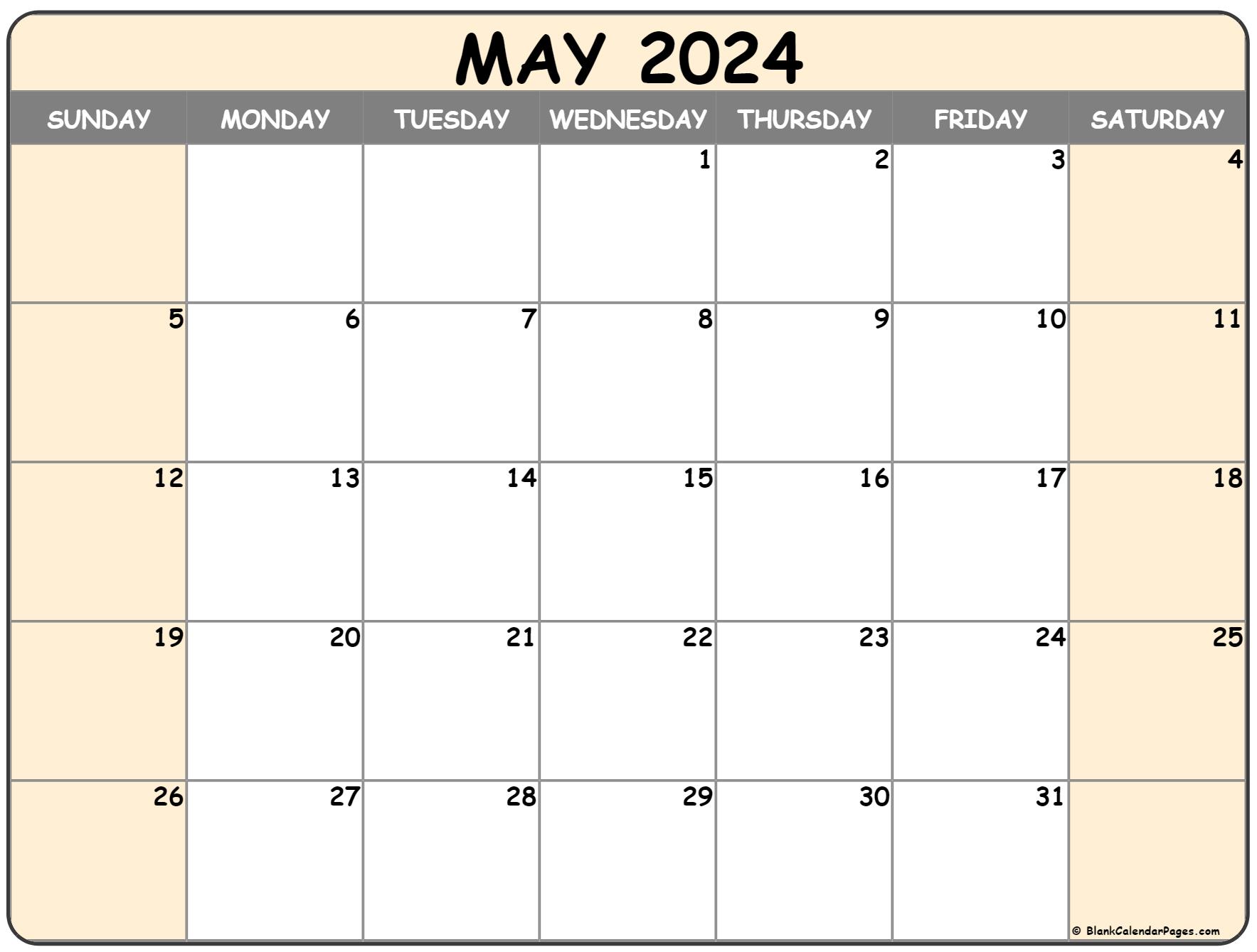 May 2022 Printable Calendars