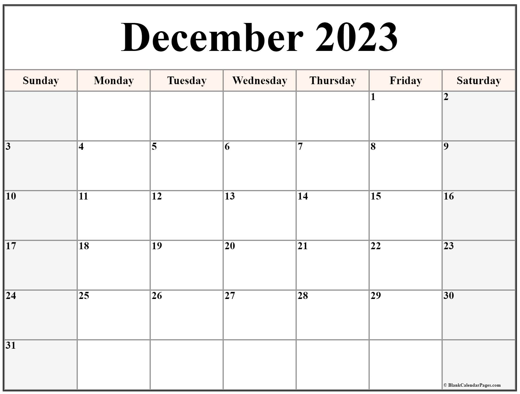 December 2023 Calendar Fillable Plan Your Festivities With Ease