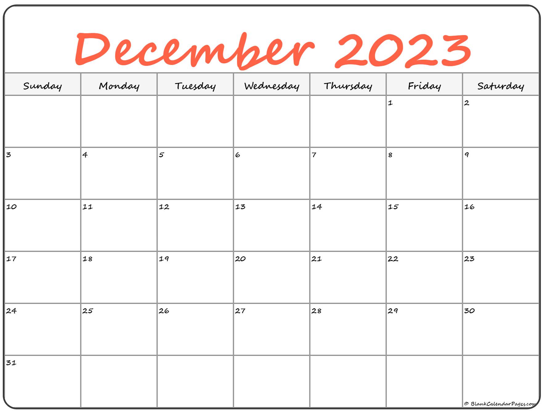 Printable December 2023 Calendar Free Printable Word Searches