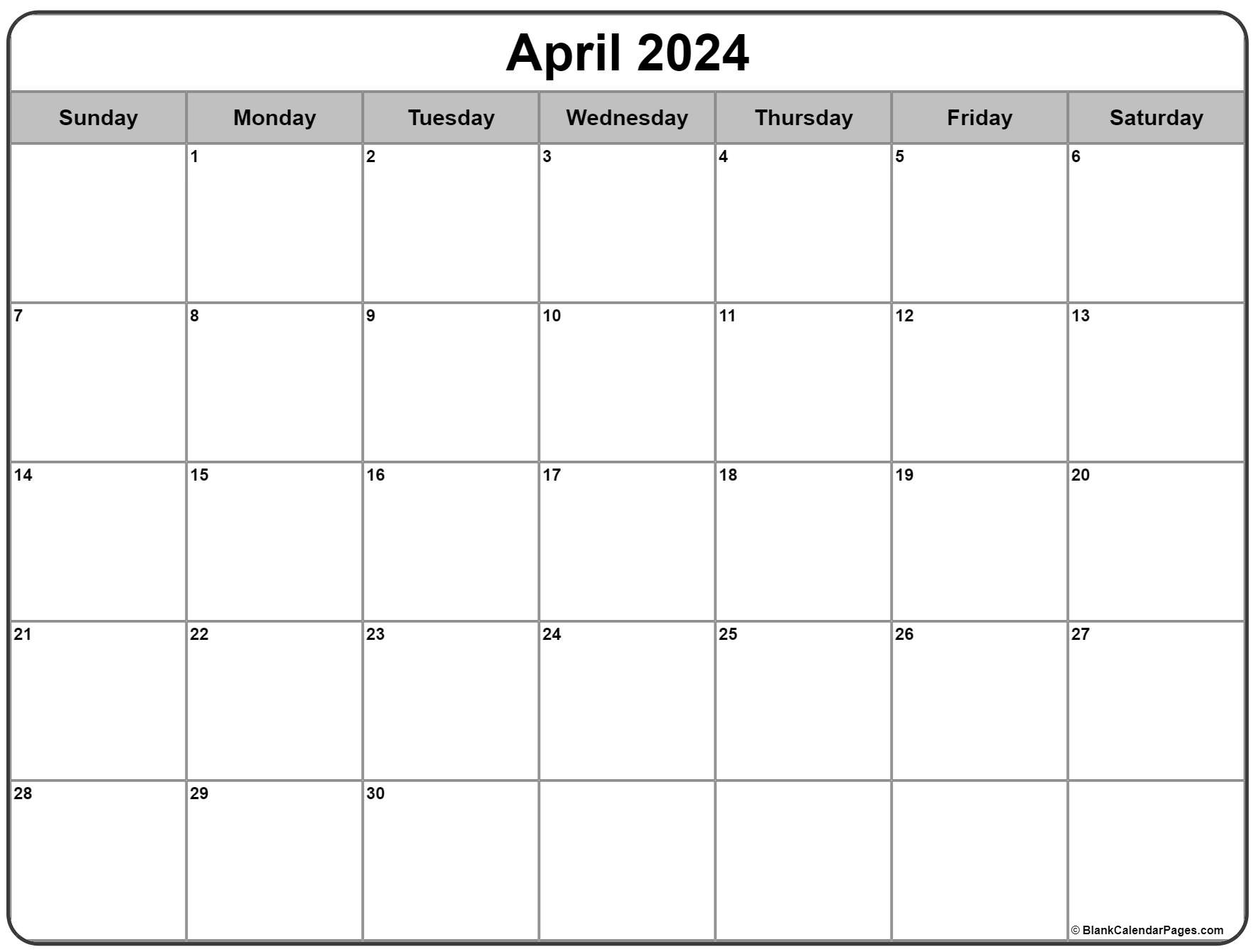 Free Printable April 2023 Calendar Printable Word Searches