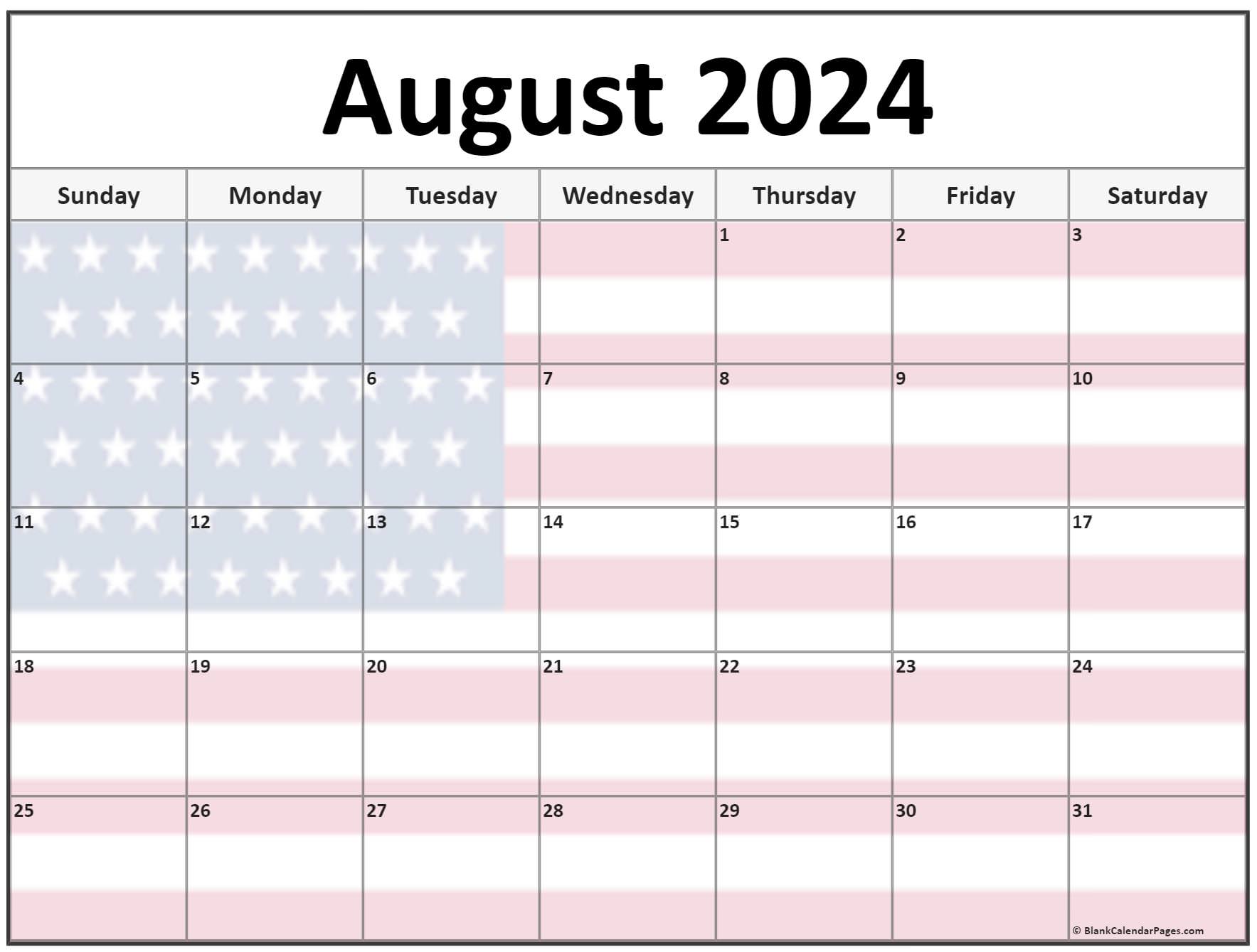 August 2022 Free Printable Calendar