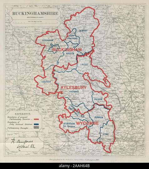 Buckinghamshire Map County Boundary Middle East Map