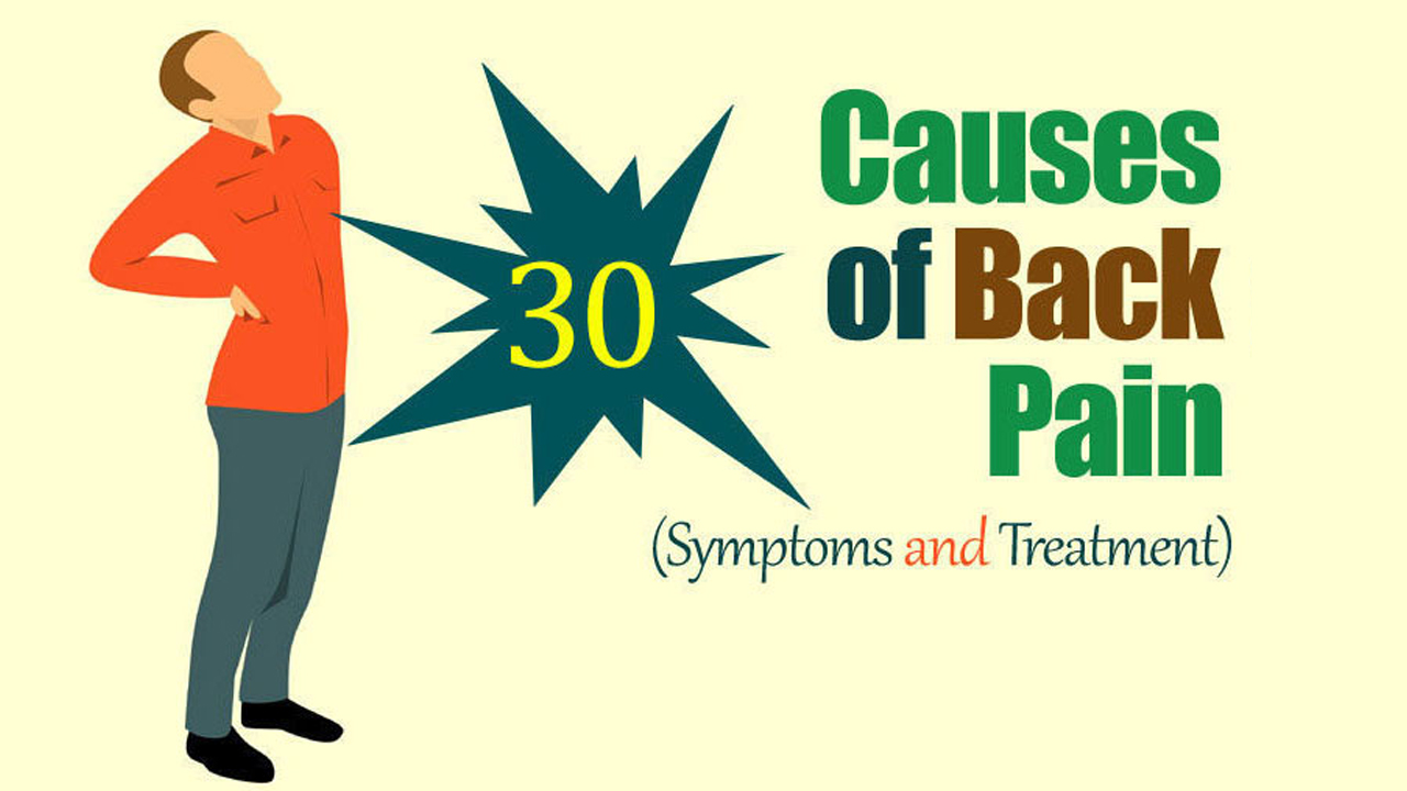 Managing Back Pain 30 Causes And Treatment Infographic