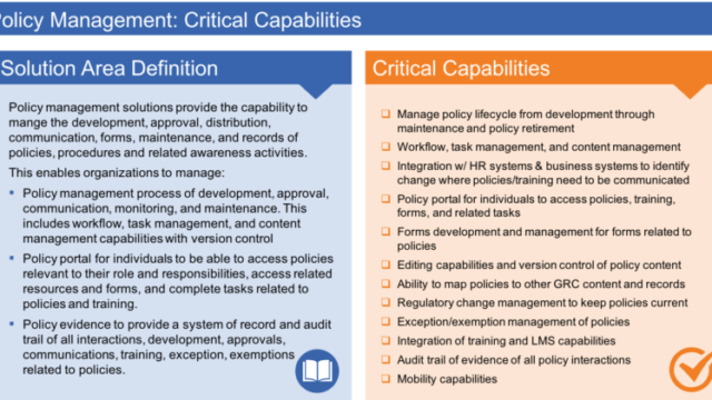 Policy Management Information And Technology Architecture Grc 2020