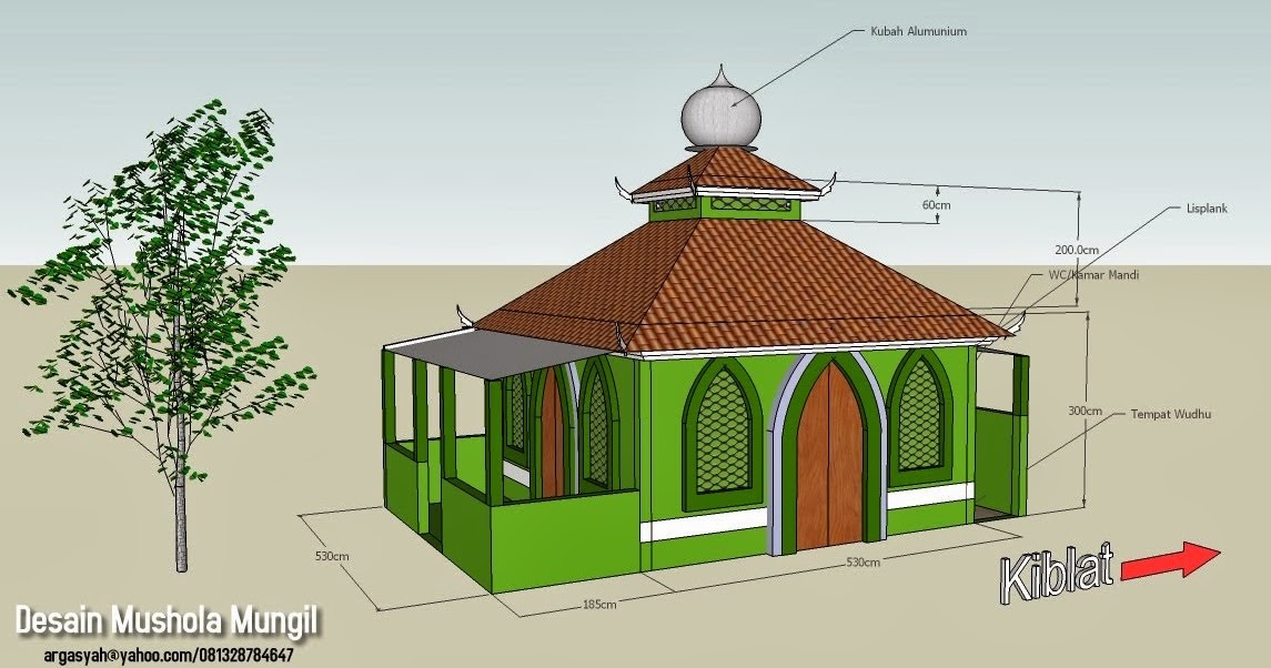 Referensi Desain Masjid 8×8 Gambar Desain Arsitek