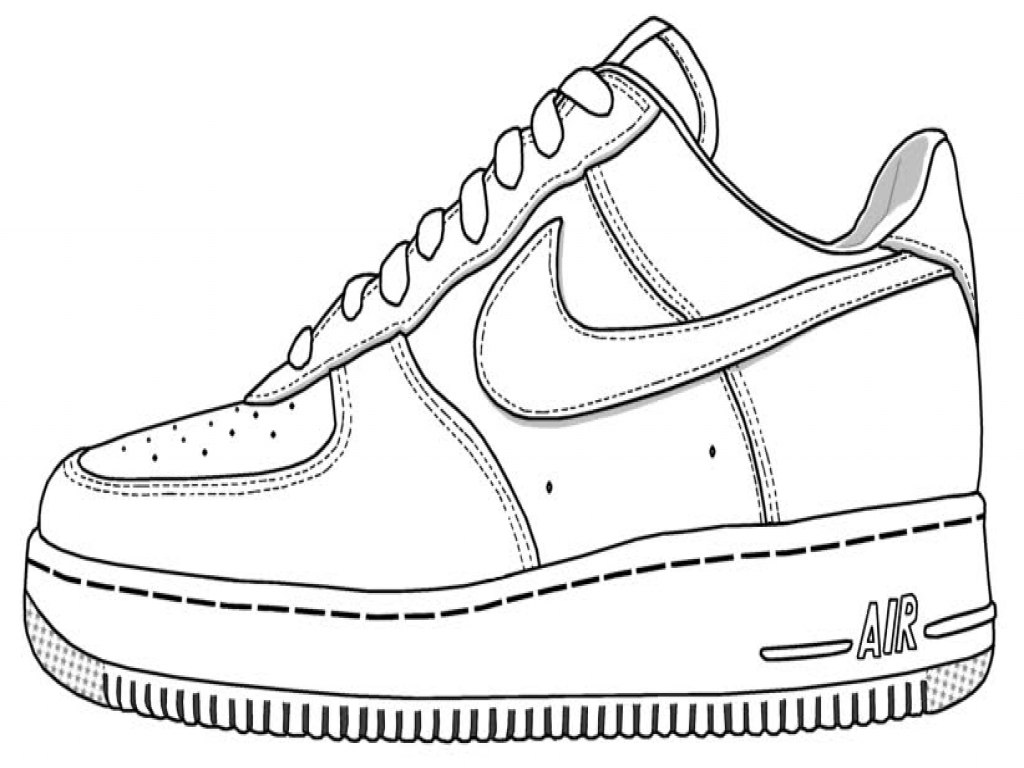 Printable Air Force 1 Coloring Page