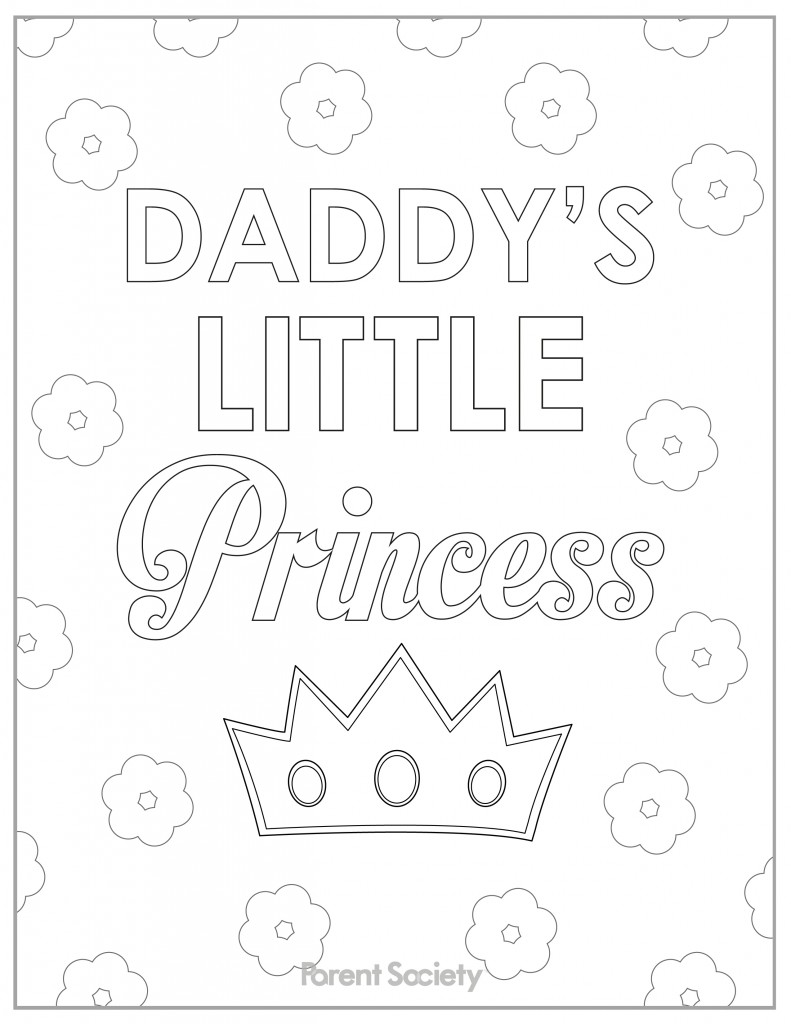 Fathers Day Coloring Pages From Daughter