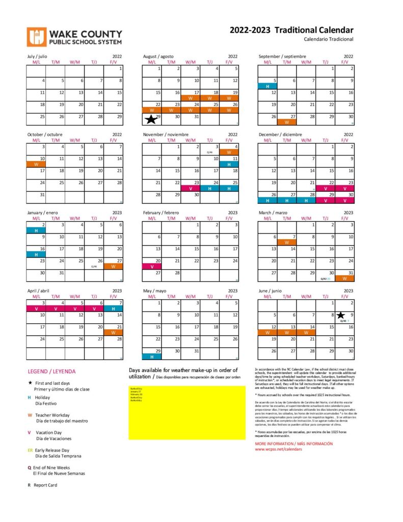 Wcpss Calendar 2024 Year Round Calendar 2024 School H