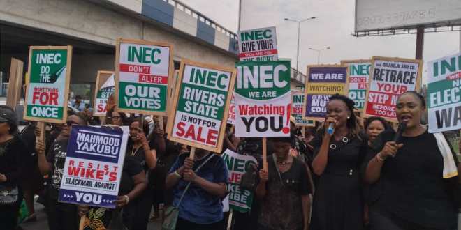 Women Protest To Inec Office In Rivers State Global Patriot Newspapers