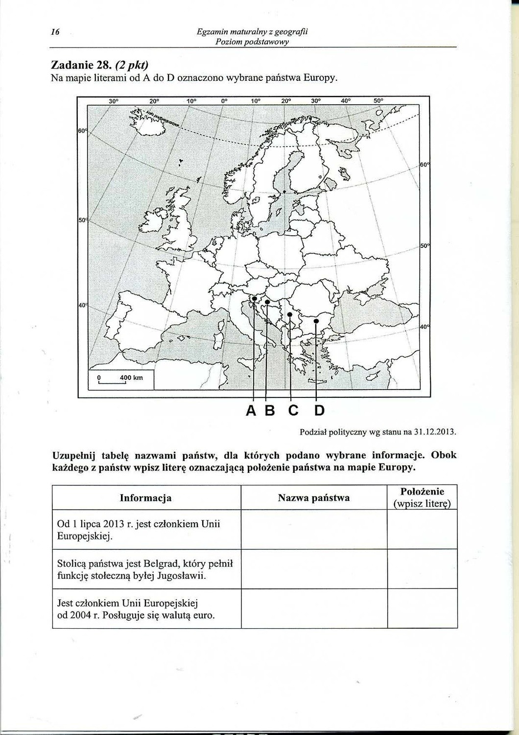 Współrzędne Geograficzne Klasa 6 Sprawdzian