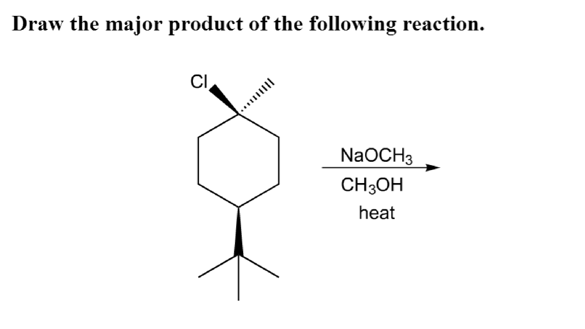 Draw The Major Product Of The Following Reaction Np