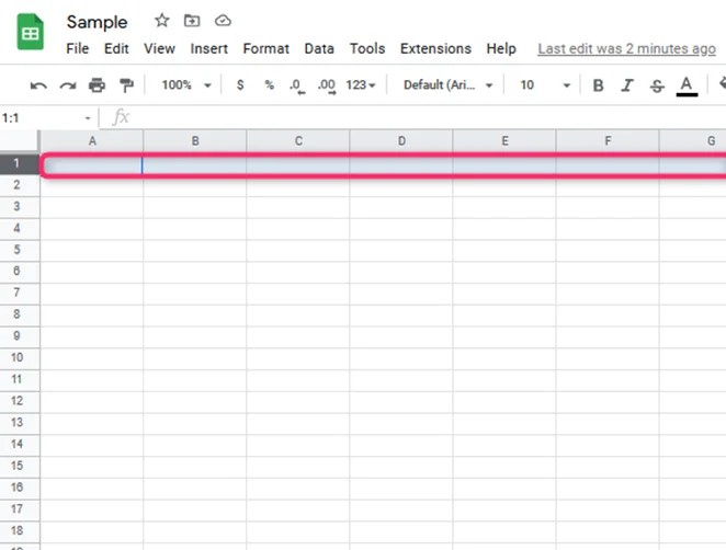 Modify The Worksheet So The First Row Is Always Visible