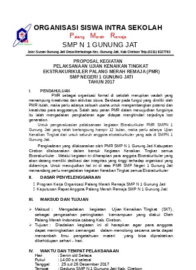 Contoh Proposal Kegiatan Pembentukan Ekstrakurikuler Beatbox Fahmif Riset