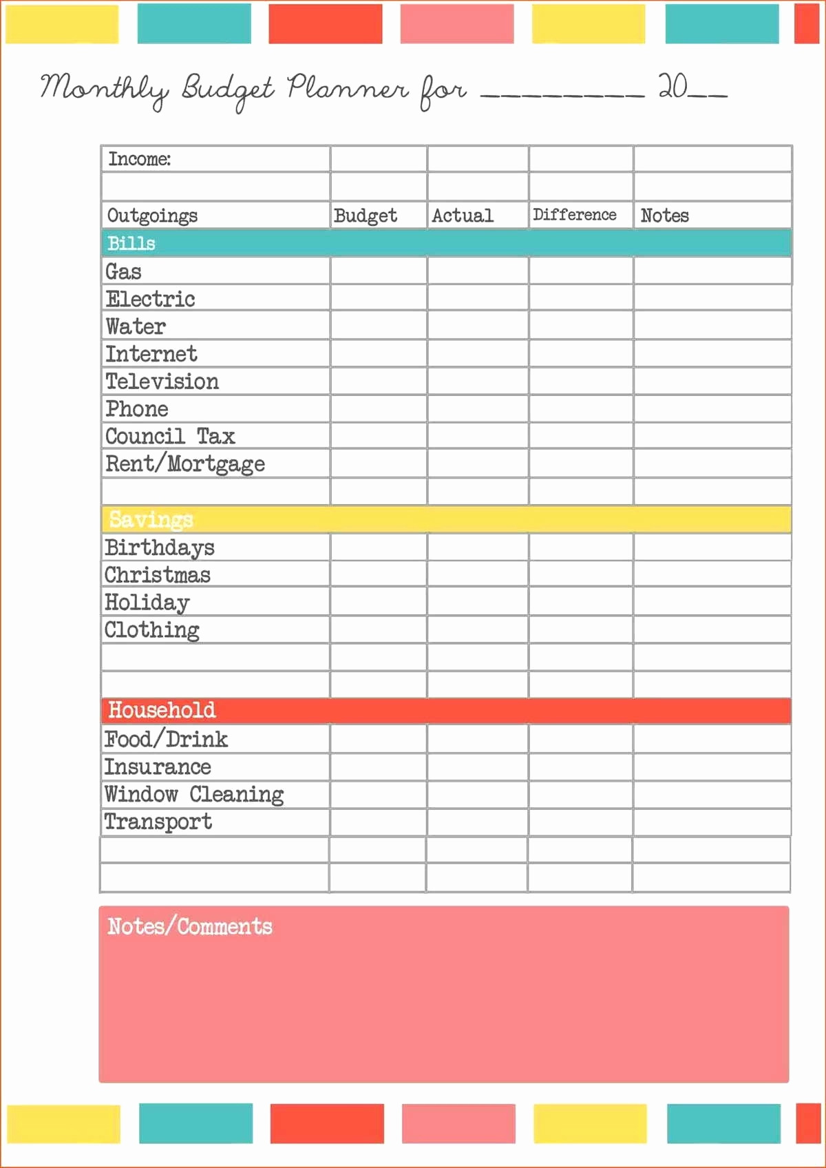 30 Basic Budget Worksheet Worksheets Decoomo