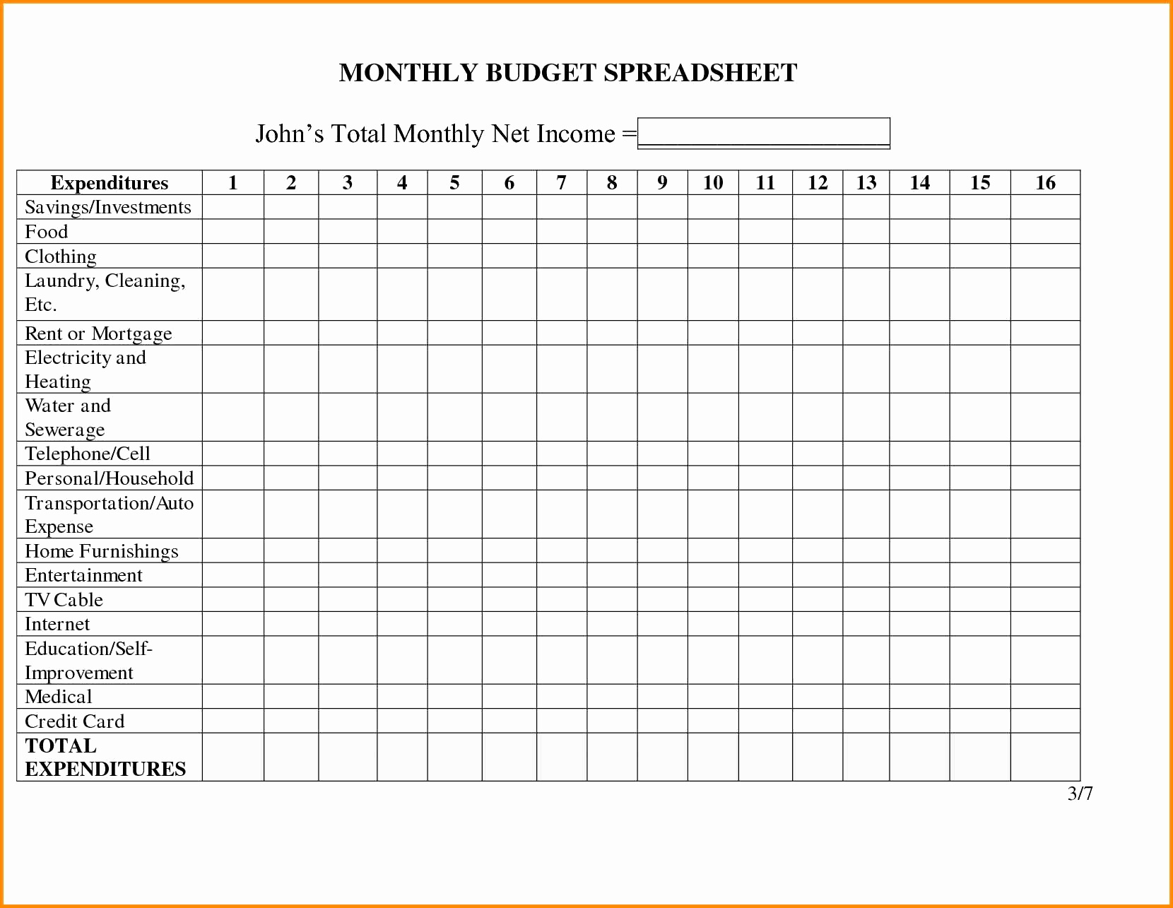 Free Rental Income And Expense Worksheet Template You Can Fill It With