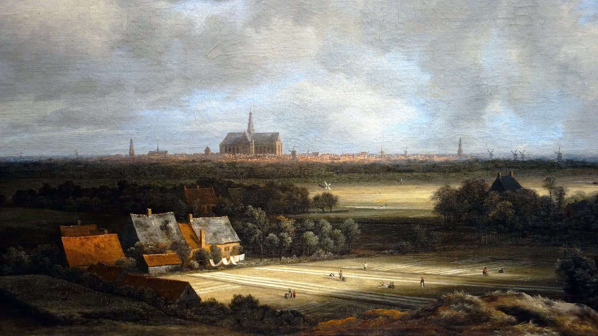 Ruisdael View Of Haarlem With Bleaching Grounds Dezign Ark