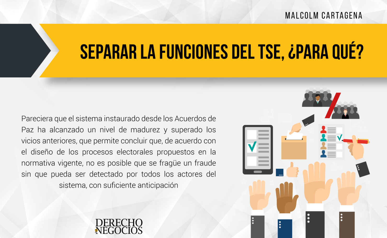 Separar La Funciones Del Tse ¿para QuÉ Derecho Y Negocios