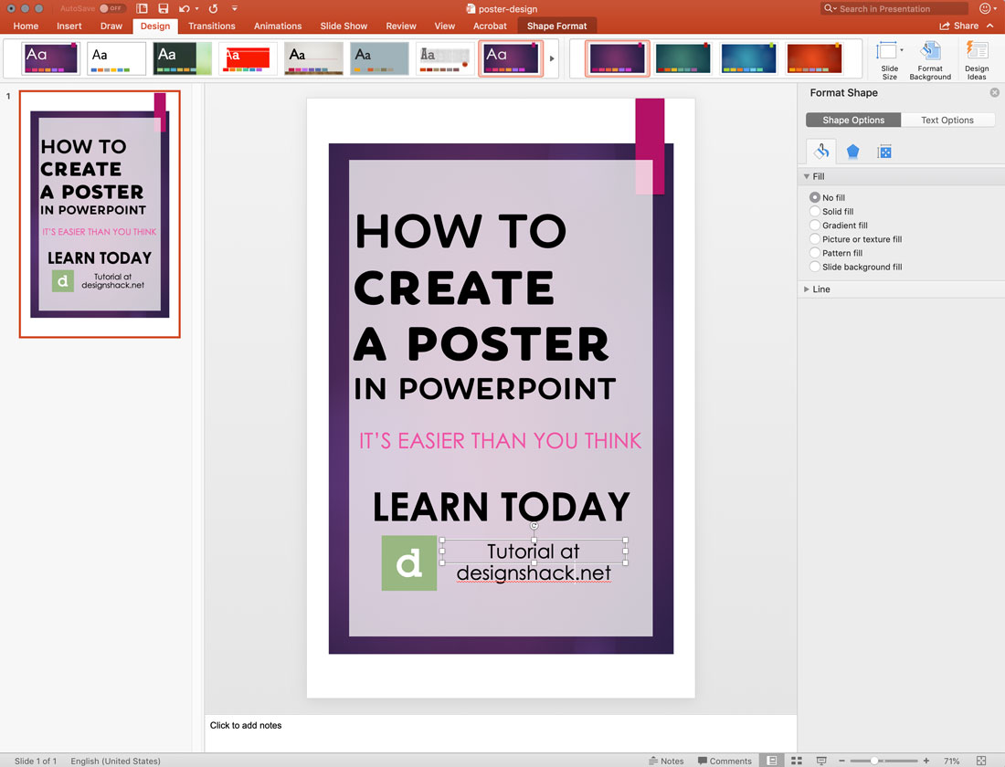 How To Make Posters In Powerpoint Xeuhdg