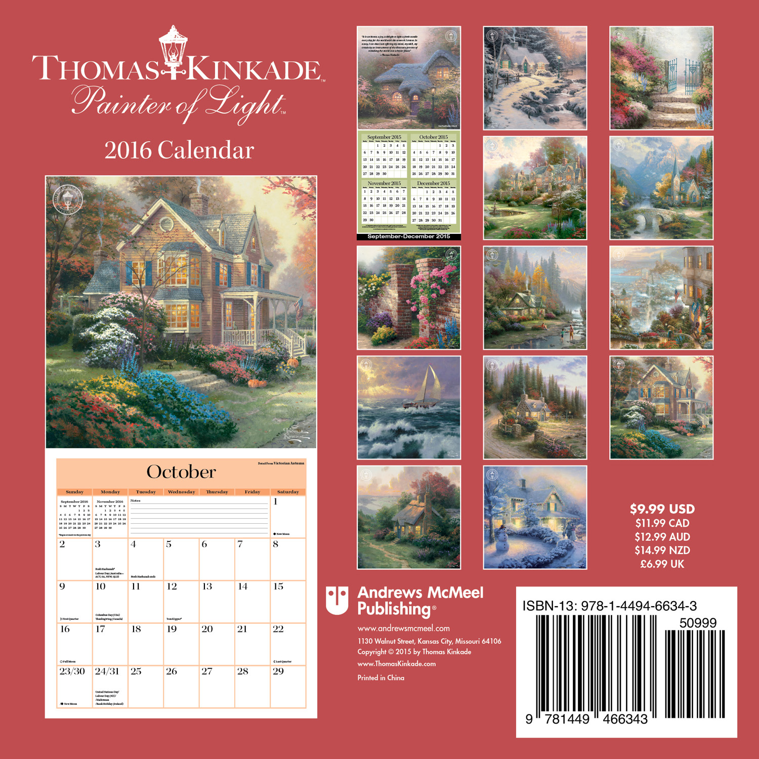 Thomas Kinkade Calendar Frame Printable Word Searches