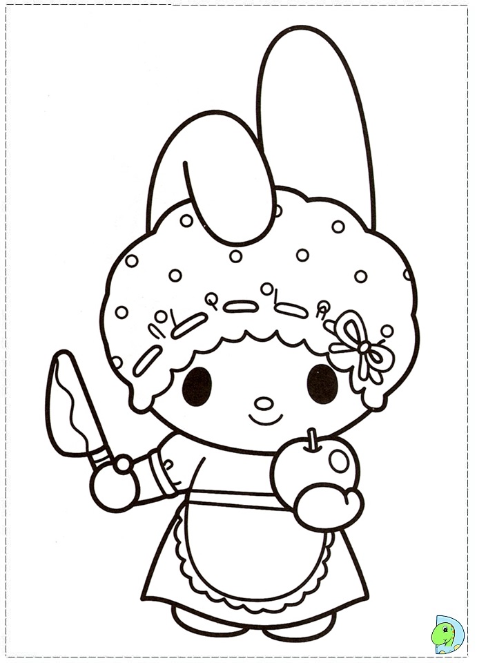 Printable My Melody And Kuromi Coloring Pages Printable Word Searches