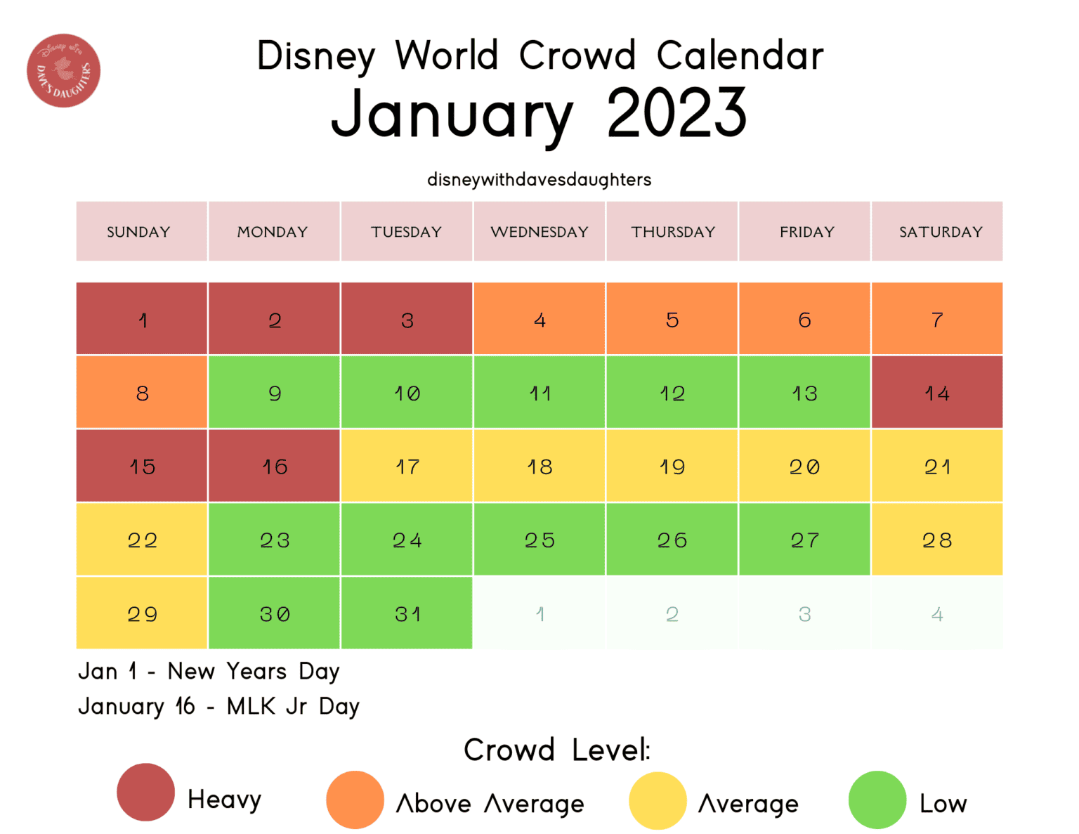 Disney Crowd Calendar 2025 Printable Calendars At A Glance