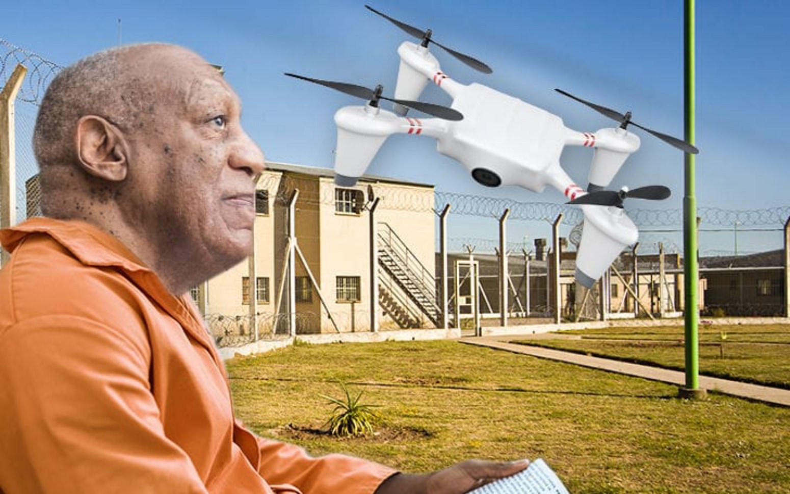 Drone Tries To Capture Footage Of Bill Cosby In Prison Dronedj