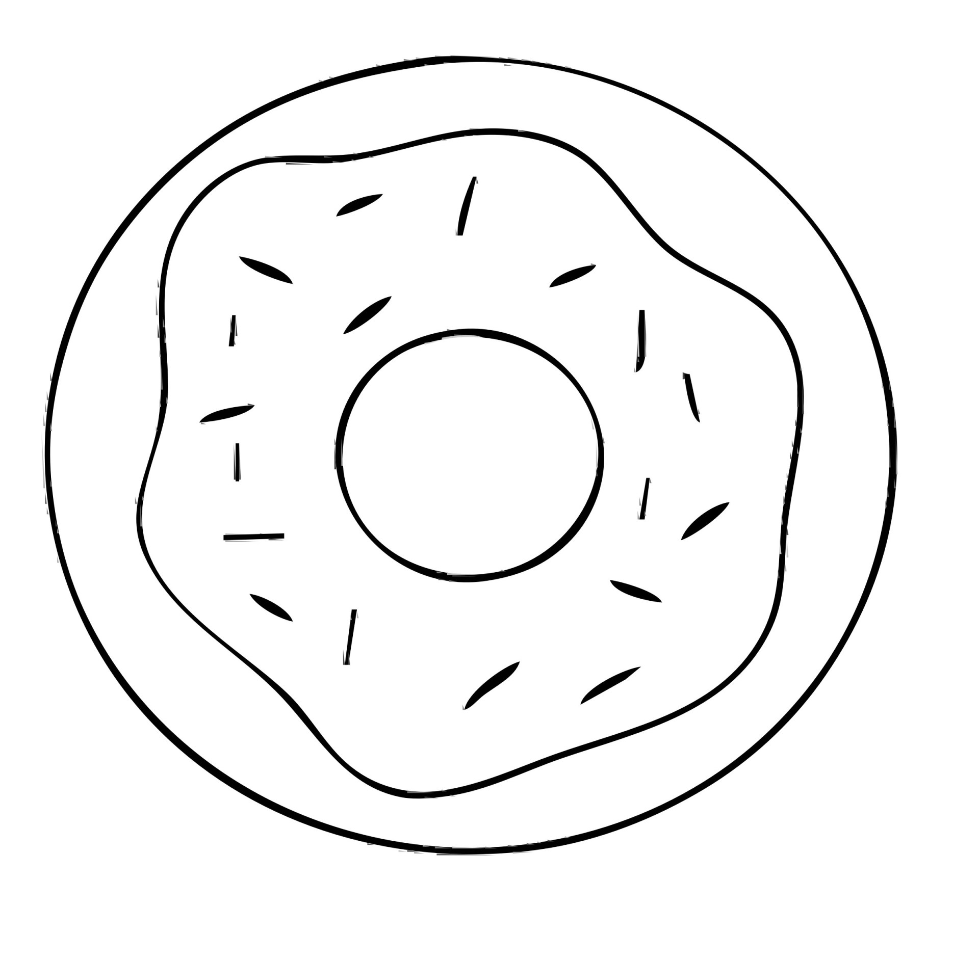 Tasty Donuts Coloring Page Free Printable Coloring Pages