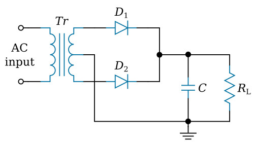 The Pic Of A Half Wave Rectifier Circuit With Shunt Capacitor Filter Is