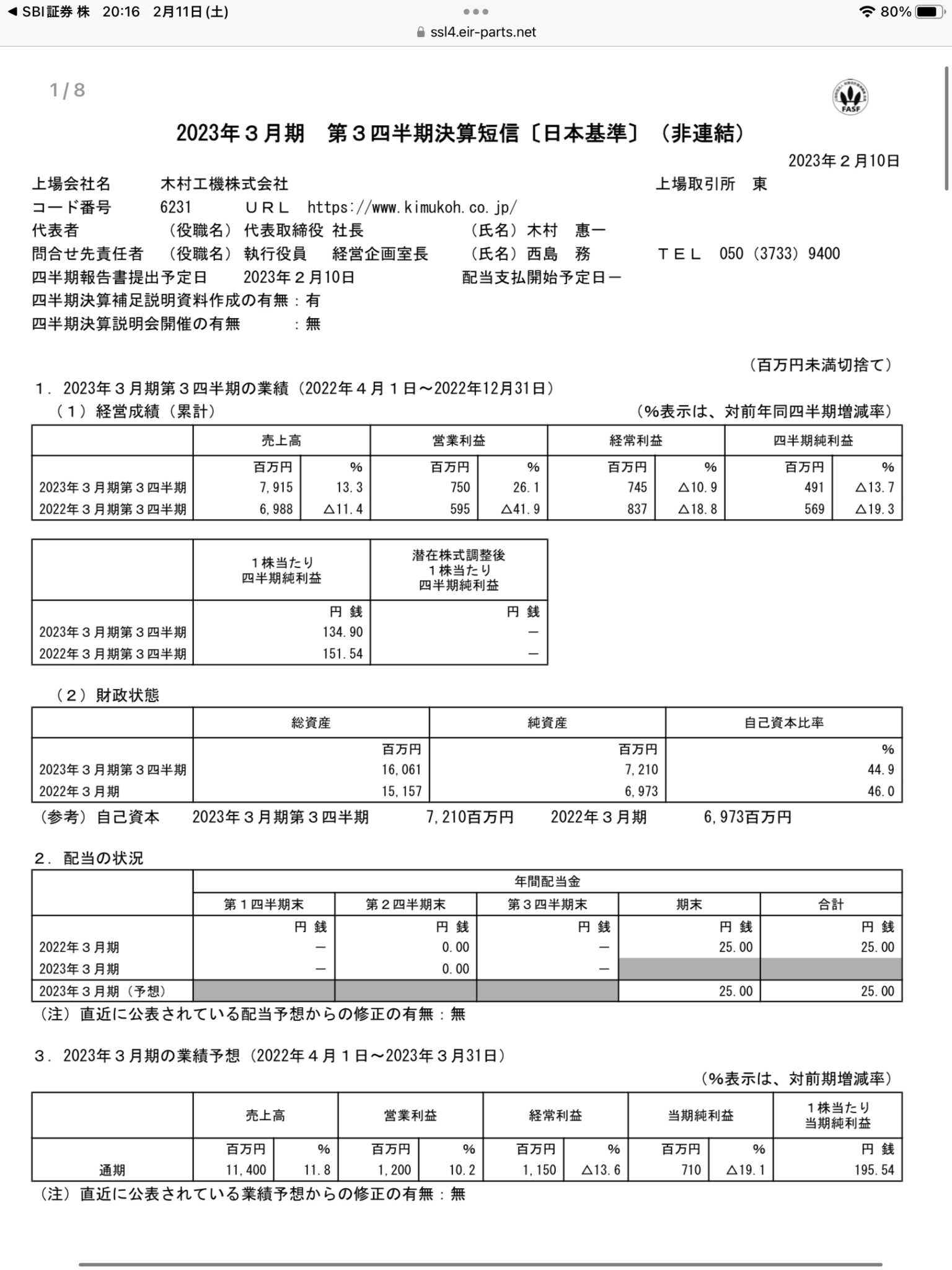 木村工機6231② テンバガー株10倍に化ける株を探す不動産屋のブログ