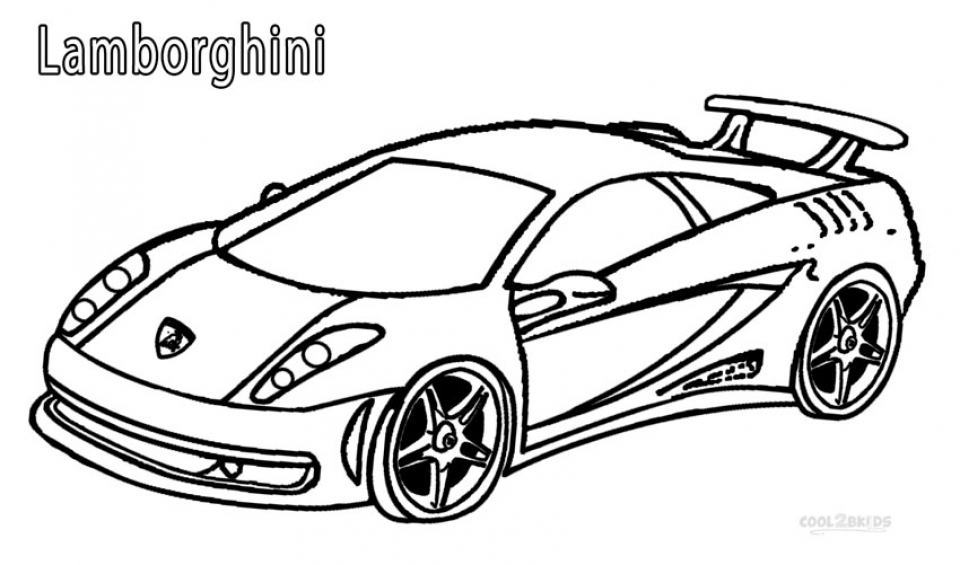 20 Free Printable Lamborghini Coloring Pages