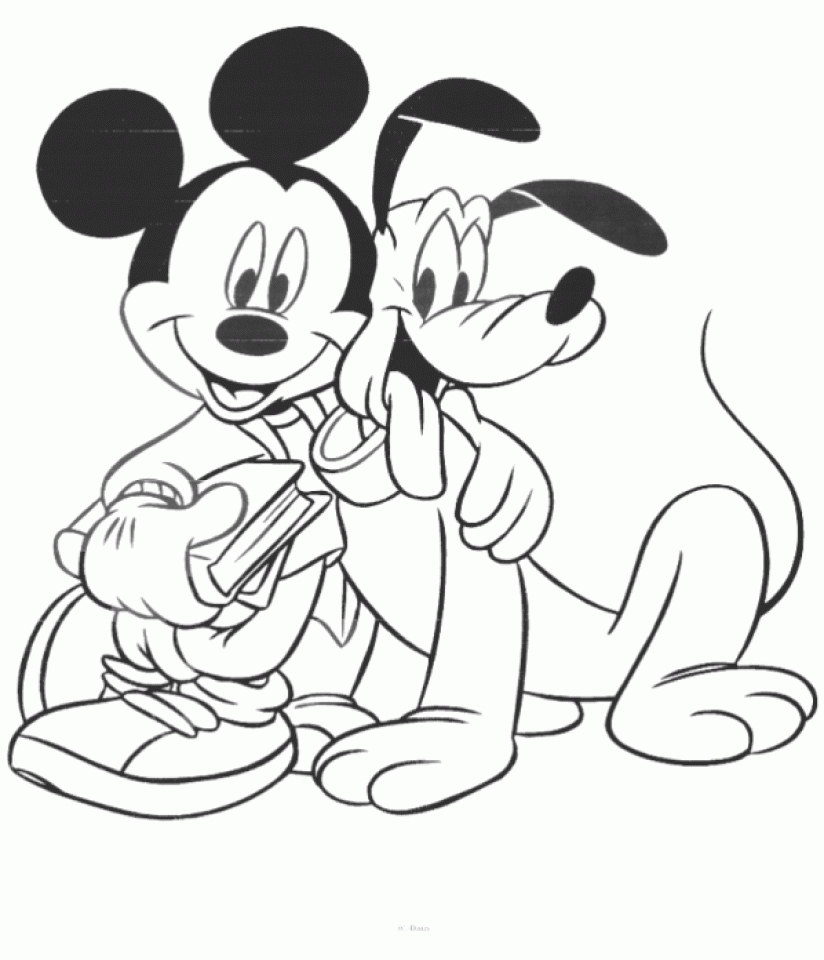 Mickey Mouse Coloring Pages Free Printable