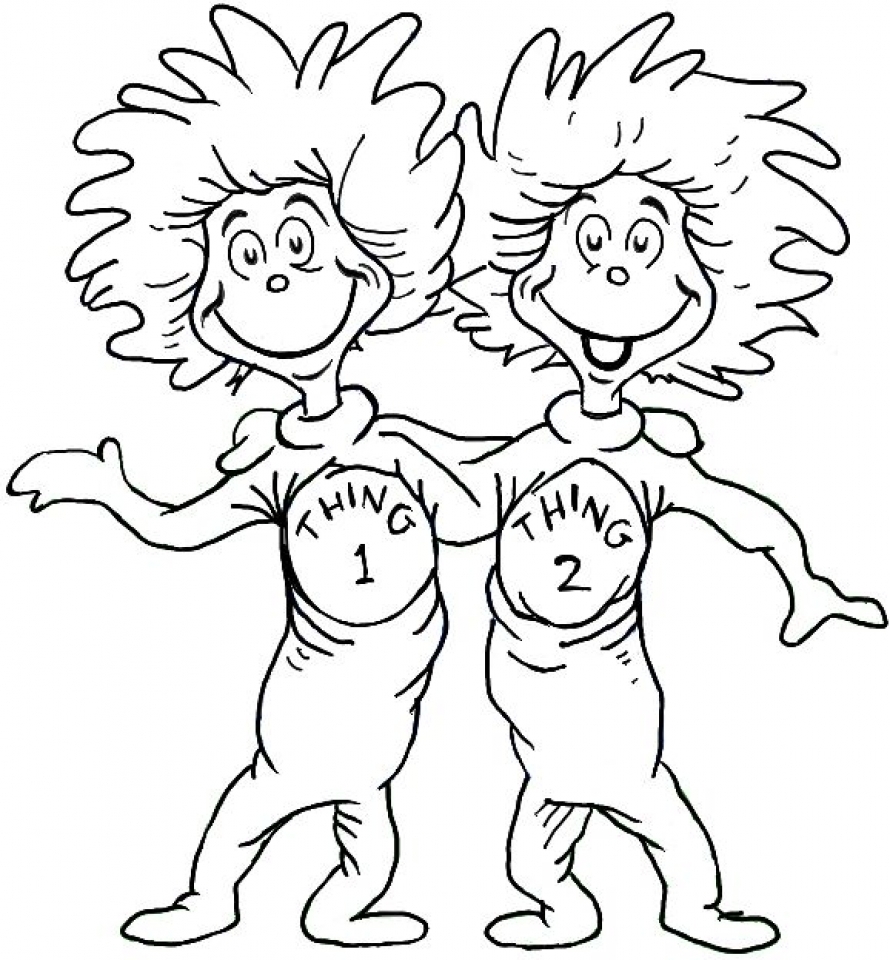 20 Free Printable Dr Seuss Coloring Pages