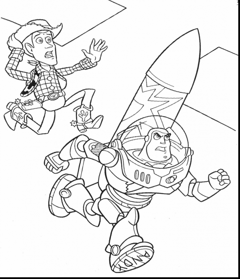 Toy Story Coloring Pages Printable Free