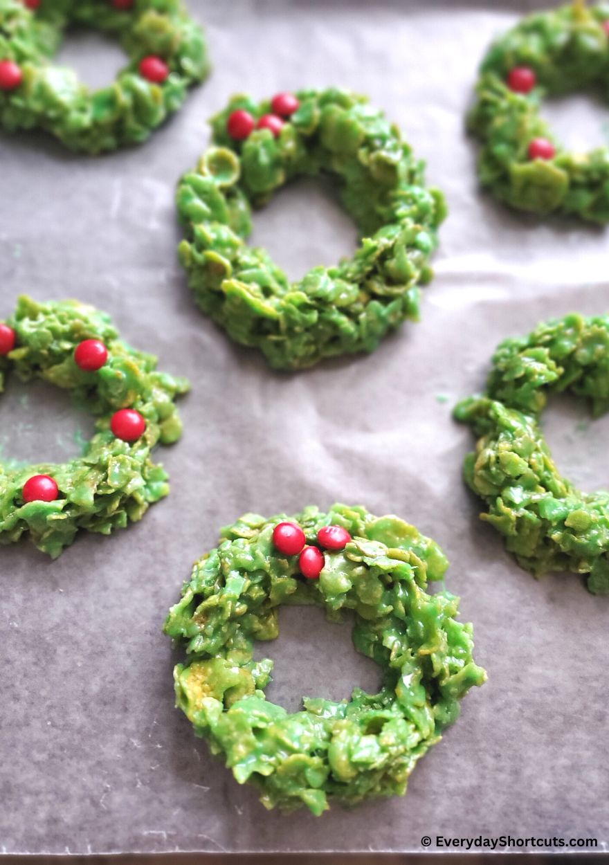 Christmas Cornflake Wreaths Everyday Shortcuts